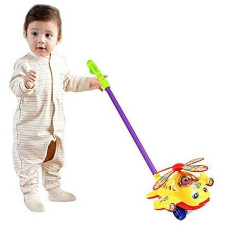 IGUOHAO Baby Push and Pull Toy Funny Aircraft Push Walker for Kids ...