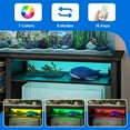 Dextrus 55-75 Gallon Fish Tank Stand with Electrical Sockets & RGB ...