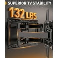 Full Motion TV Wall Mount for Most 42–86 inch Flat Curved TVs up to 132 ...