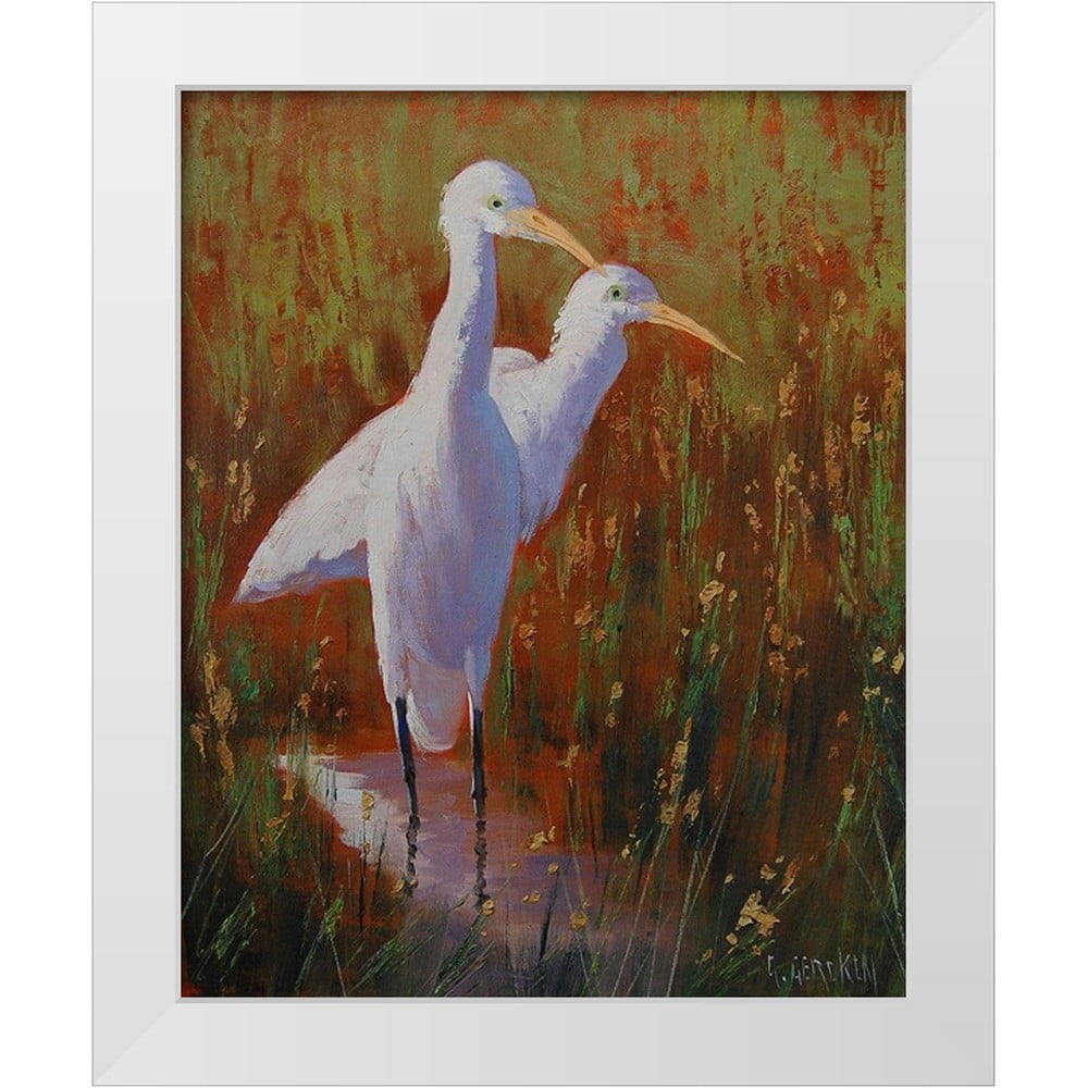 Gercken, Graham 12x14 White Modern Wood Framed Museum Art Print Titled ...