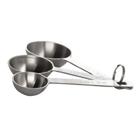 Tablecraft Set of 3 Heavyweight Steel Extra Large Measuring Spoons [Set ...