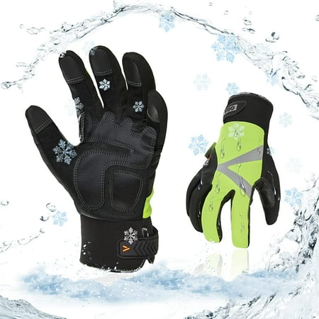 Vgo 1Pair -20℃/-4°F Warm Winter Mechanic Gloves, Cold Weather ...