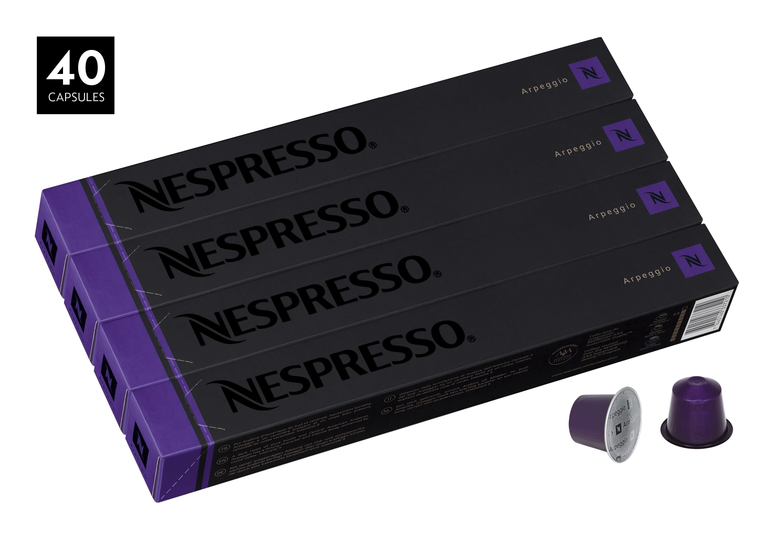 Nespresso Originalline Espresso Capsules, Arpeggio - 40 Count - Walmart.com