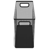 TRU RED Matte Black Wire Mesh File Organizer for Office Desk, Letter ...