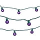 Holiday Time 57 ft, 100 Count Purple LED Super Bright G30 Christmas ...
