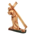 Passion Of Jesus Christ Carrying The Cross In Faux Cedar Wood Finish ...