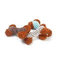 Plush Bone Shaped Dog Toy Durable Textured Surface Soft Chew Toy for Dogs Interactive Pet Play ...