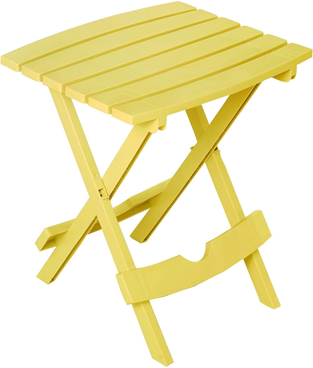 Adams Manufacturing 8510-19-3700 Quick-Fold Side Table, Yellow ...