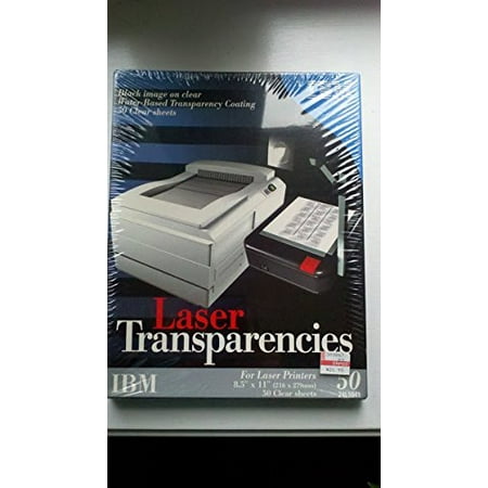 Laser Transparencies for Laser Printers - 50 Clear Sheets 8.5 x 11 ...