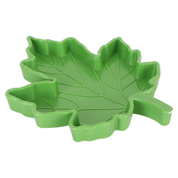 Maple Leaf Shape Reptile Water Feeder, Reptile Food Water Bowl Plate ...