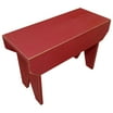 Contemporary Home Living 24" Distressed Red Unique Rectangular ...