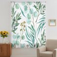 Boho Green Sheer Curtains 63 Inch Length for Bedroom, Spring Summer ...