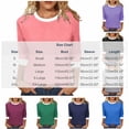 BADHUB Women's 3/4 Length Sleeves Blouse Summer Fashion Tunic Top ...