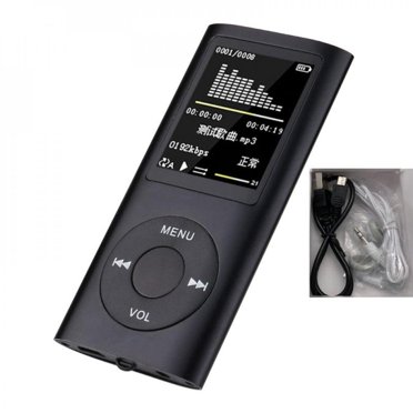 MP3 Player with Speaker FM Radio Earphone Portable HiFi Lossless Sound ...