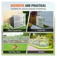 48" Vinyl Privacy Fence Panels, Outdoor Privacy Screen, AC Unit Cover ...