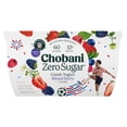Chobani Zero Sugar Non-Fat Greek Yogurt Mixed Berry 5.3 oz Cup, 4 Pack ...