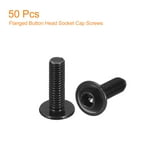 Flanged Button Head Socket Cap Screws, 50 Pack M3x10mm 304 Stainless ...