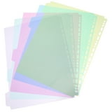 Hemoton 6PCS Binder Dividers Page Dividers A4 Binder Dividers with Tabs ...