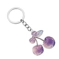 Cherries Pattern Acrylic Keychain Two Sided Artwork Fade Proof ...