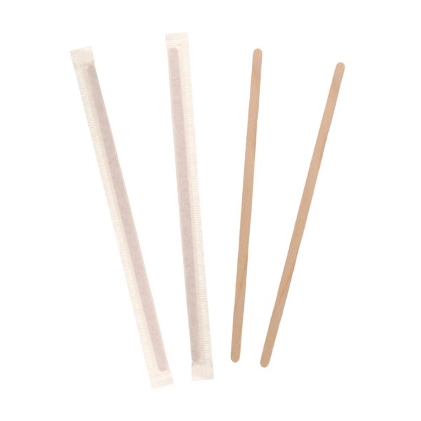 Royal Individually wrapped Wood Beverage Stirrers, 7 1/2", 500 Ct ...