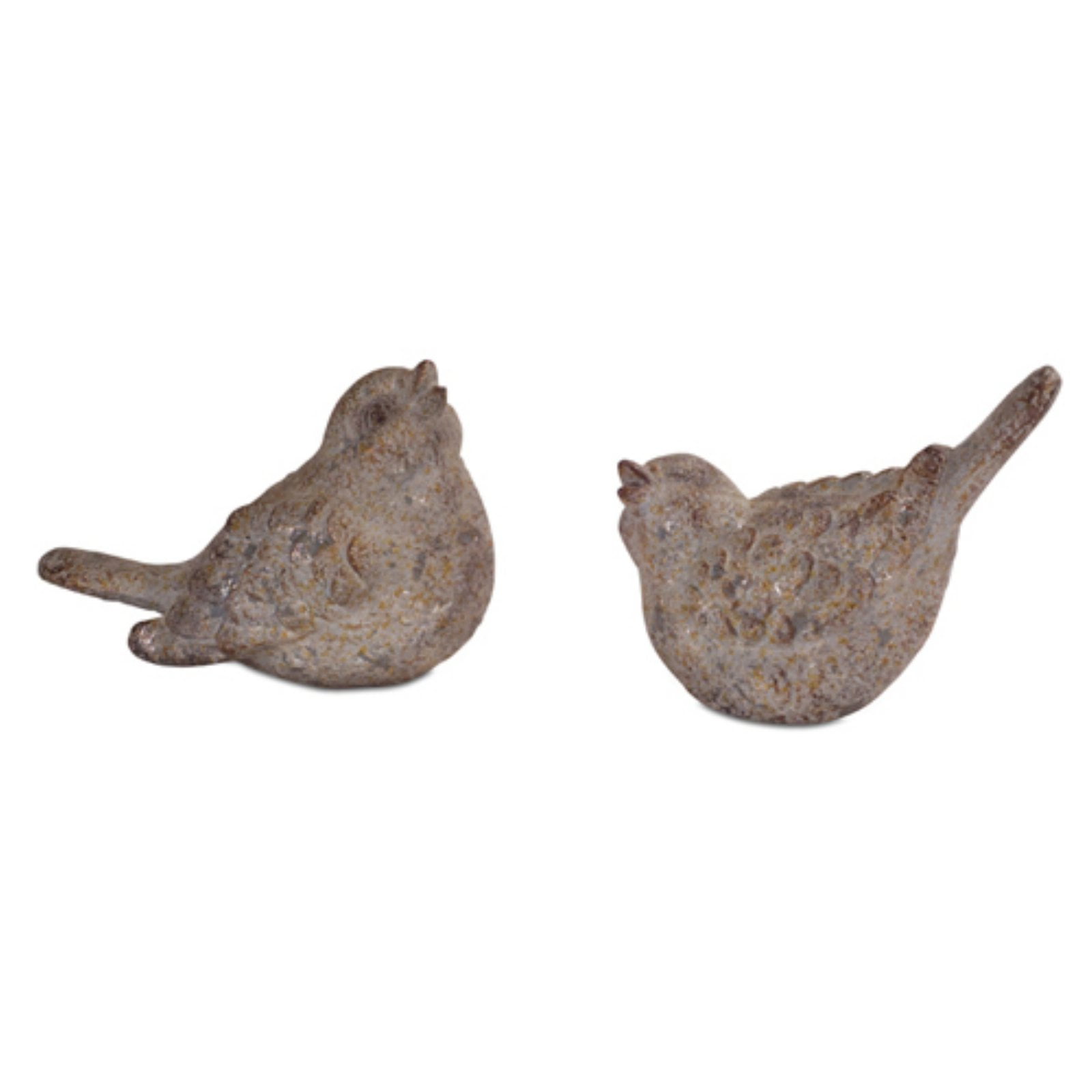 Melrose International Terracotta Bird Sculpture Set - Set of 4 ...