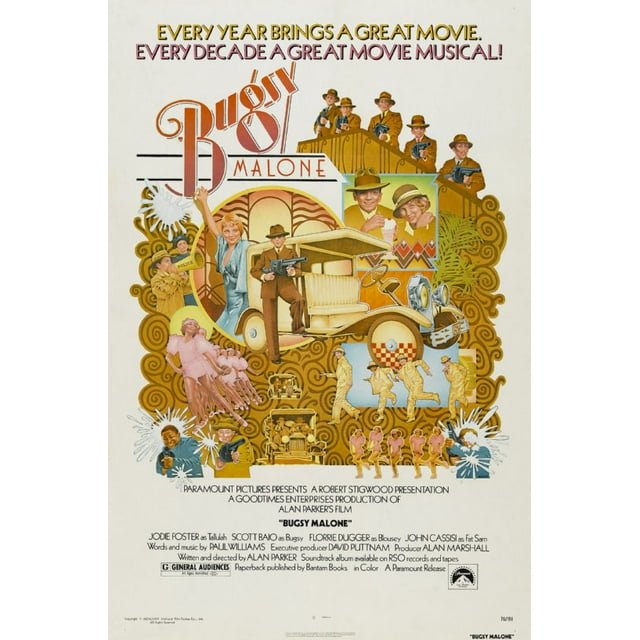 Bugsy Malone Movie Poster 16x24 Poster Medium Art Poster 16x24 Unframed ...
