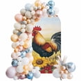 6.6FT Arch Backdrop Covers, Vintage Rooster Wedding Arch Cover Stretchy ...