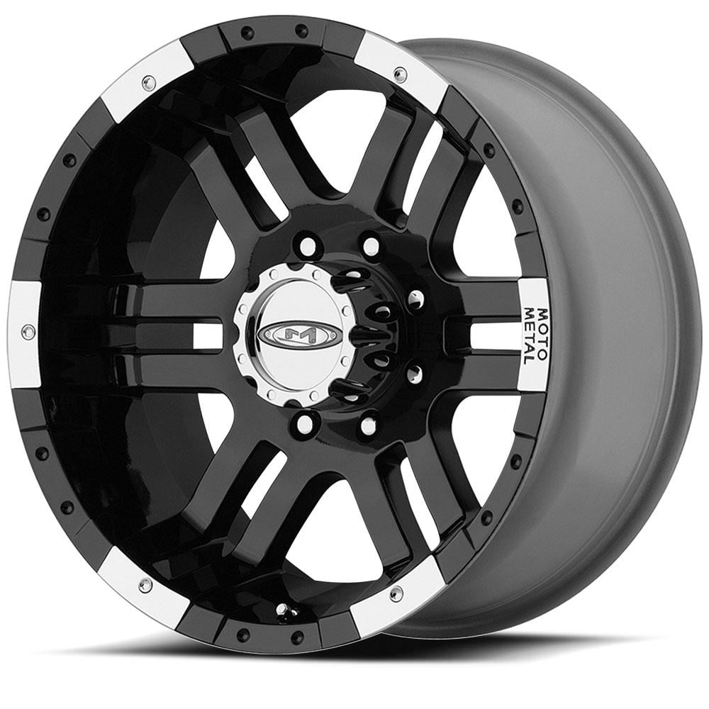 Moto Metal MO951, 16x9 Wheel with 6 on 5.5 Bolt Pattern - Black ...