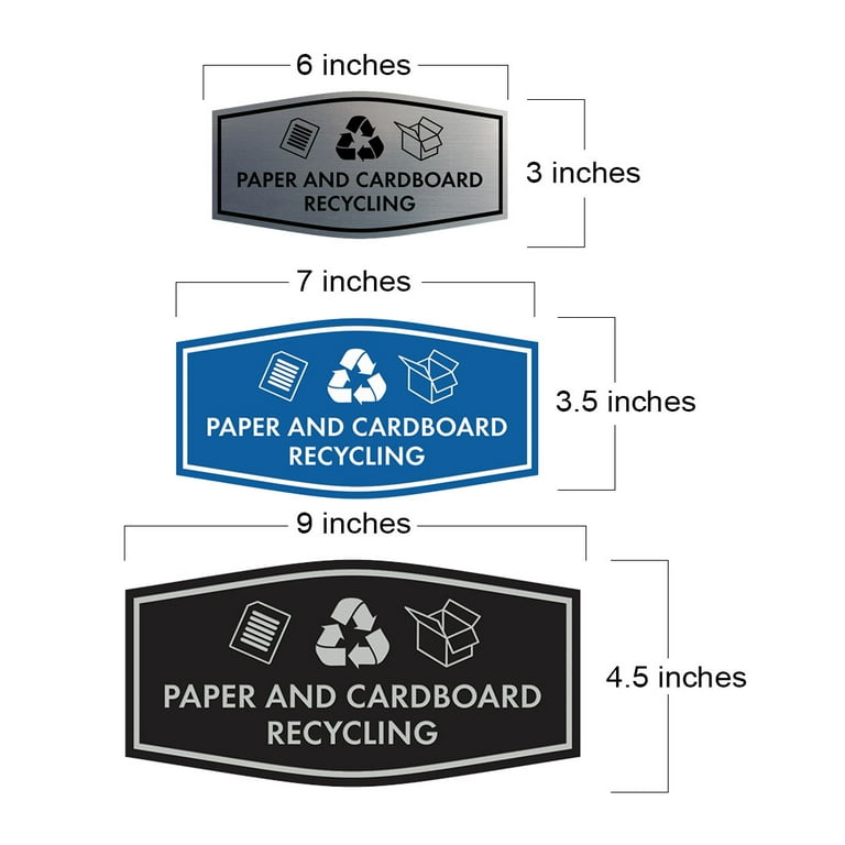 Cardboard Recycling Sign