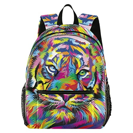 Tiger Animal Color Backpack for Teen Girls Boys,Elementary Kids School ...