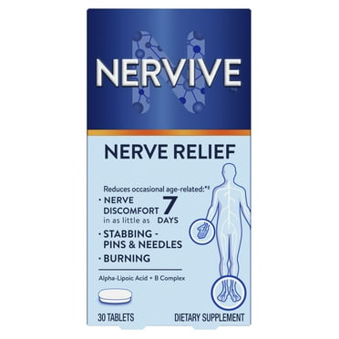 Nervive Advanced Nerve Relief Tablets, Nerve Pain Relief with Vitamin ...