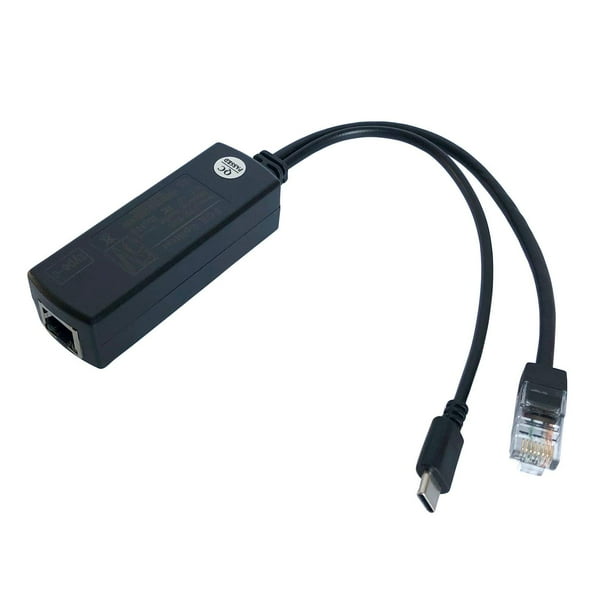 PoE Splitter USB-c 5V - Active PoE to USB-c Adapter, IEEE 8023af ...
