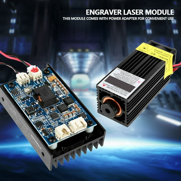 CNC Laser Module,5.5W 450nm Blue Laser Laser Modulewith Heatsink Blue ...