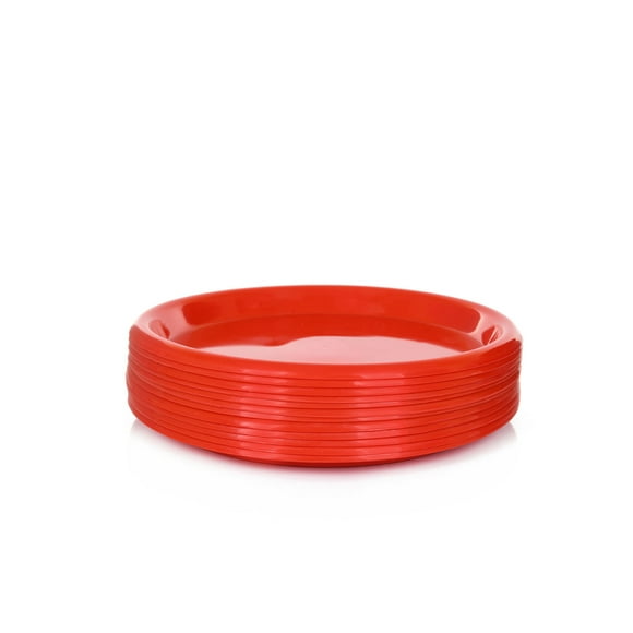 Red Plates Plastic
