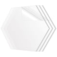 Koyal Wholesale Clear Hexagon Acrylic Sheets, 2" x 3.5" x 4", Set of 25 ...