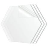 Koyal Wholesale Clear Hexagon Acrylic Sheets, 2" x 3.5" x 4", Set of 25 ...
