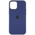 Apple iPhone 12 mini Silicone Case with MagSafe - Deep Navy, Soft-touch ...