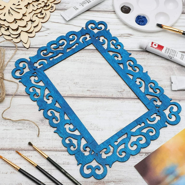 Small Wooden Picture Frames DIY Projects Unfinished Solid Wood Crafting ...