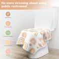 Waterproof Disposable Toilet Seat Covers 30 Pack, Individually Wrapped ...