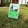 4 Pack of 9 x 12" Please Clean Up After Your Dog - No Pooping Dog Lawn ...
