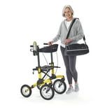 Comodita All Terrain Rollator Walker, Double Fold Action, Metal Wheels ...