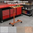 Adjustable Rolling Work Table with Wheels, 220LBS Heavy Duty Mobile ...