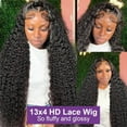 250 Density 13x6 Hd Lace Frontal Wigs Brazilian 32 34 40 Inch Deep Wave ...