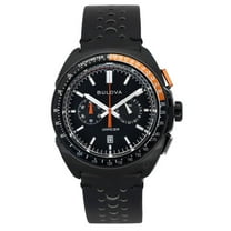 Bulova Men's Chronograph Watch, Black Leather Strap - Walmart.com