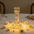 Glass Candlestick Holders For Wedding Table Centerpiece Decor, Crystal ...