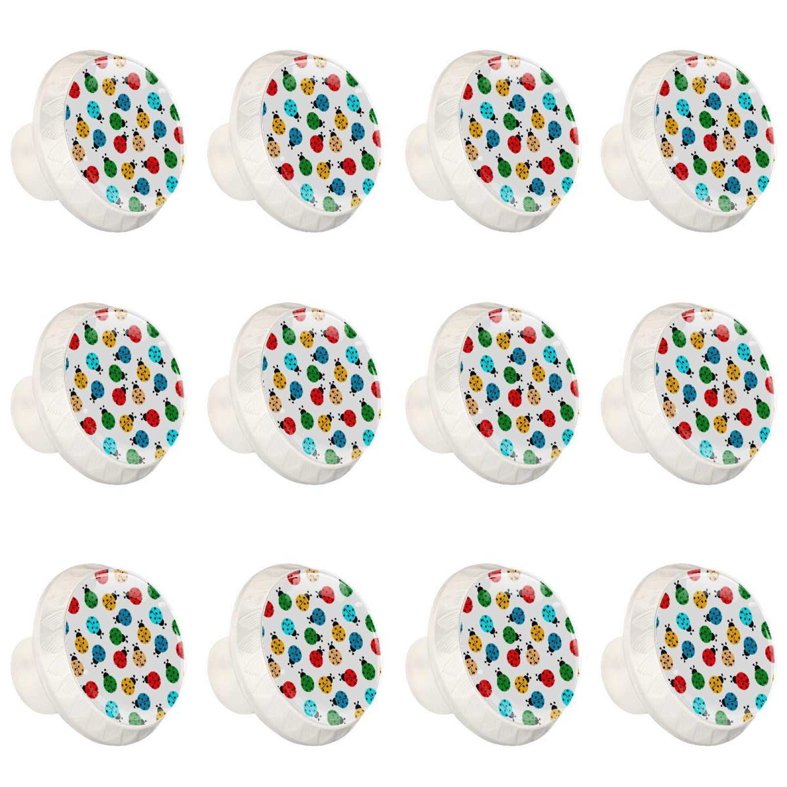 12 Pcs Ladybug Knobs for Kitchen Cabinet Cupboard Dresser Bookcase ...
