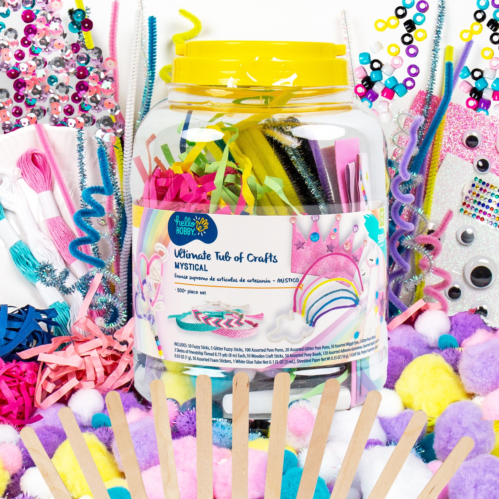 Hello Hobby Ultimate Tub of Crafts, 500-Piece Mystical Set - Walmart.com