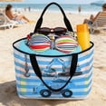 Blue Truck Beach Bag for Women, Large Breathable Mesh Beach Tote Bag ...