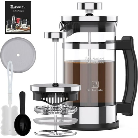 XBRW Mini French Press Coffee Maker - 1 Cup/350ml, Small French Press ...