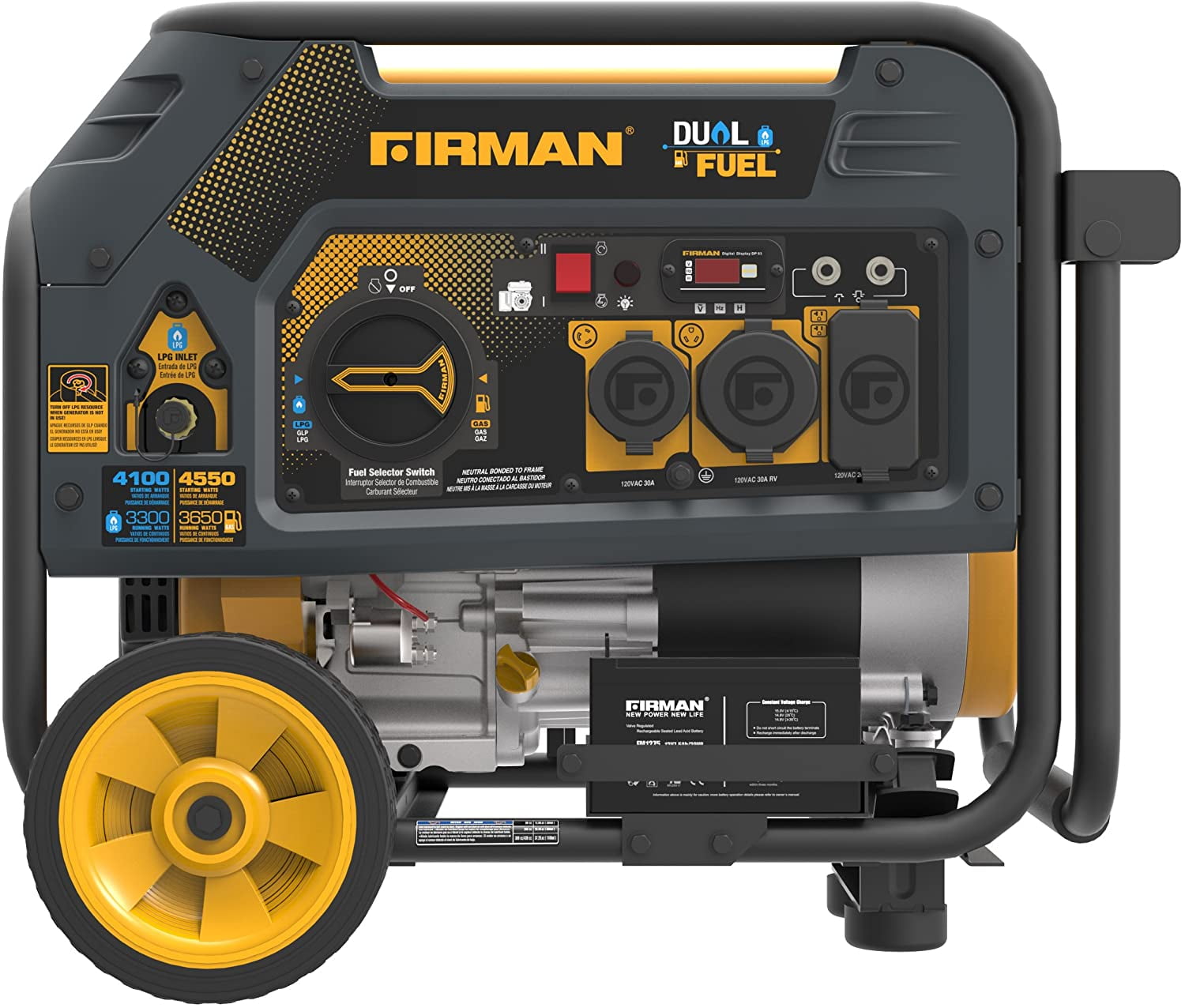 Restored Firman H03651 Dual Fule Generator | 4550 Watts | 208cc Engine ...
